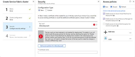 Create A Service Fabric Cluster In The Azure Portal Azure Service
