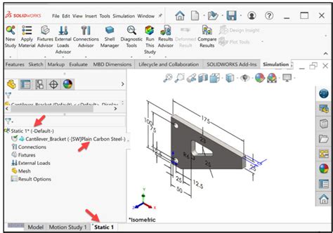 Lesson 1 Solidworks Optimization Analysis Using A Design Study