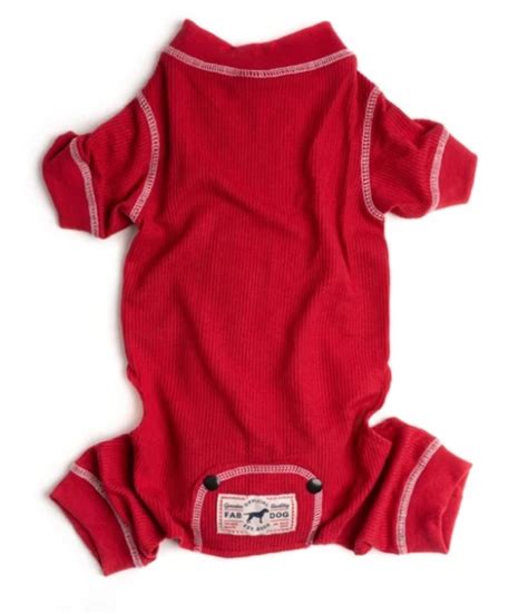 Red Thermal Dog Pajamas Pucci Café