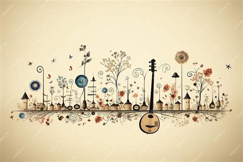 Premium Ai Image Vector Illustration Of Music Instruments Ai Generated