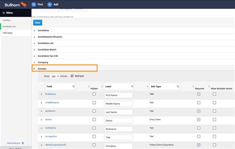 Adding Bullhorn Automation Tabs And Fields