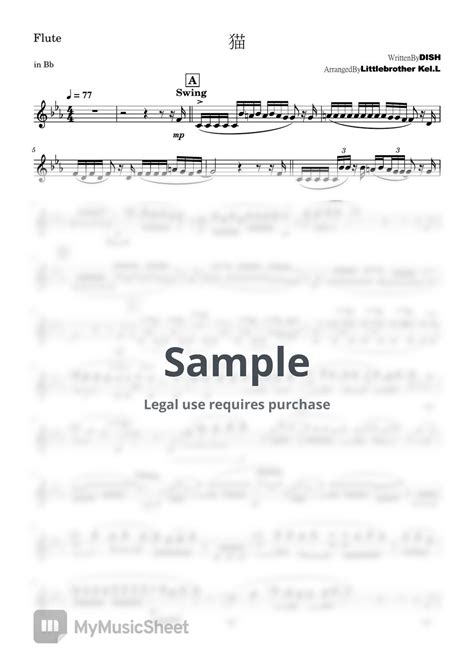 北村匠海 猫 C Bb F Eb Solo Sheet Music Sheets By Fungyip