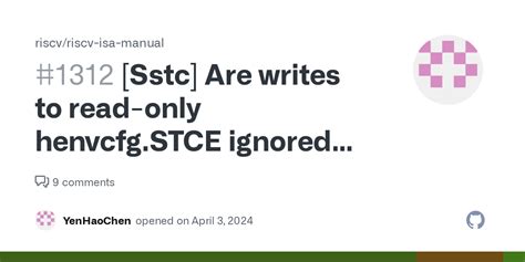 Sstc Are Writes To Read Only Henvcfgstce Ignored When Menvcfgstce0