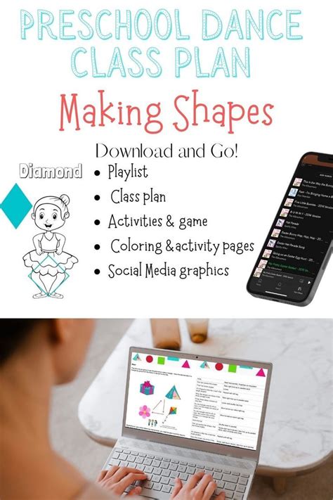 Making Shapes Preschool Dance Class Plan And Activity Pack Resources
