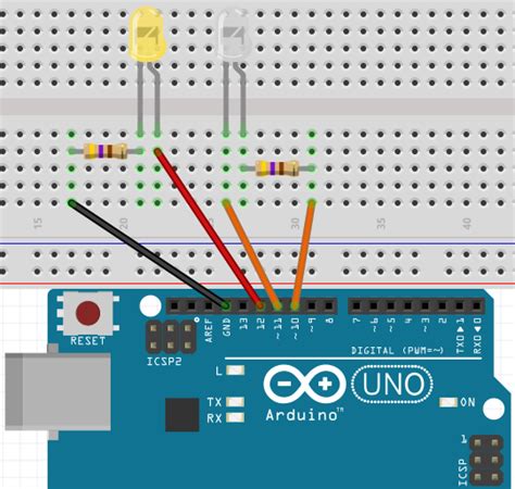 Led Dimmen Led Testen Sekundenblinker Duo Led Pseudocode