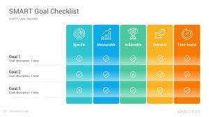 SMART Goals Diagrams PowerPoint Presentation Template SlideSalad