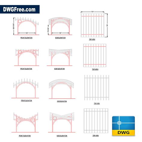 Garden Arc Dwg Download Autocad Blocks Model Autocad