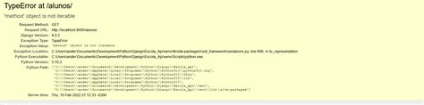Erro Method Object Is Not Iterable Ao Abrir O Json Pelo Api Root