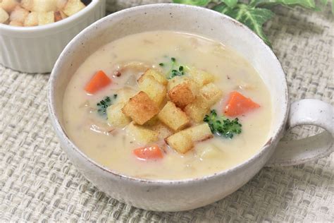 あったかいスープと合わせて『米粉パンのクルトン』はいかが？ Ocomejirusi
