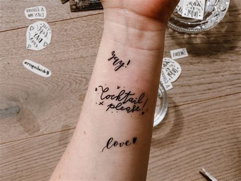 Temporäre Hochzeit Tattoos Set Von 30 Stück Spaß Fake Etsyde