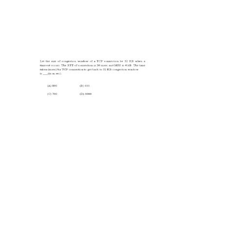 Computer Networks Tcp Congestion Control