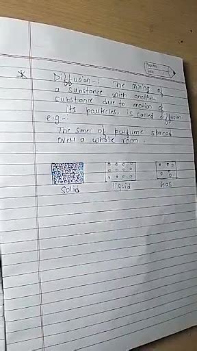 What Is Diffusion And Explain Solid Liquid And Gas Filo