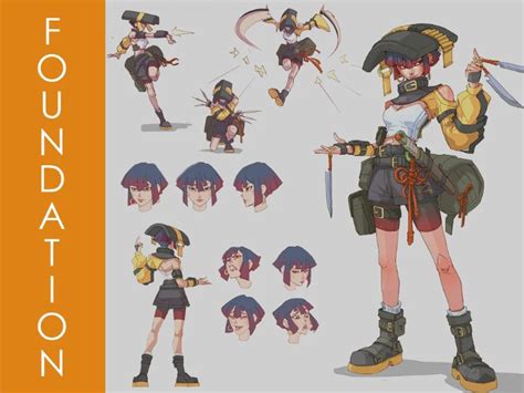Foundation Patreon Character Design Pipeline By Yishu Ci