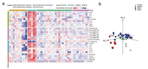 Computational Visualization Of Cytokine Expression In Four Groups Of