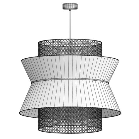 Bamboo Pendant Light 3d Model For Vray