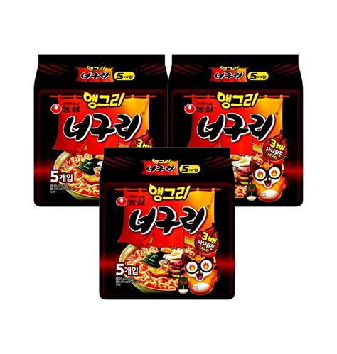 농심 앵그리너구리 멀티팩 5봉지 X 3팩 봉지라면 티몬