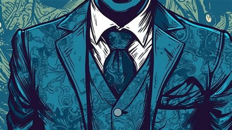 Premium Ai Image Illustration Of A Man In A Suit And Tie With A Bird