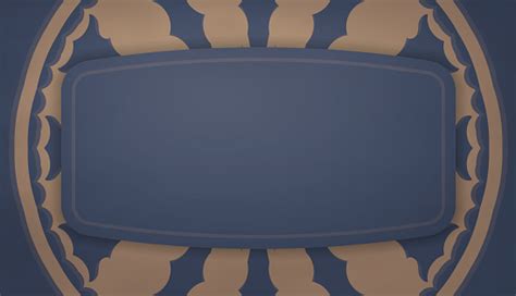 로고 디자인용 빈티지 브라운 패턴의 블루 컬러 배너 템플릿 0명에 대한 스톡 벡터 아트 및 기타 이미지 0명 고풍스런
