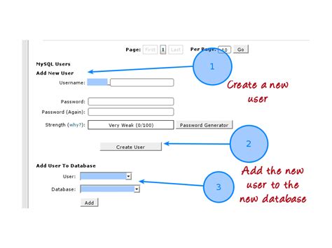 Use Cpanel To Create A New Database User