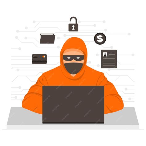 Premium Vector Hacker Concept Illustration
