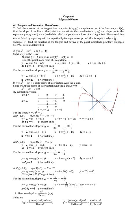 SOLUTION Chapter Polynomial Curves Studypool