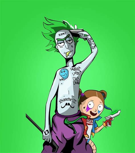 Rick And Morty Joker Style By Bosslogic Rick And Morty Characters Rick