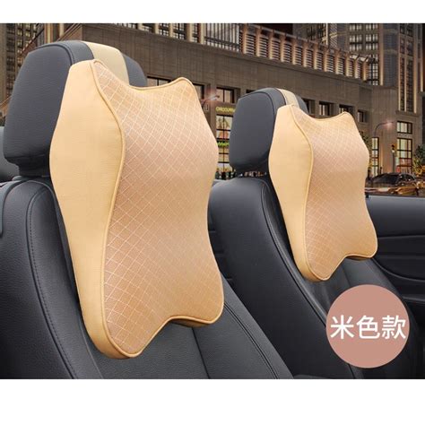 หมอนรองศรีษะรถยนต์หมอนตนรองคอเบาะรองหลังแผ่นโฟมเมมโมรี่ระบายอากาศได้ดีทรง3dสำหรับรถยนต์ทั่วไป