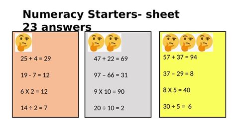 40 Arithmetic Maths Starters Morning Work Sats Practise Year 2 Ks1 With