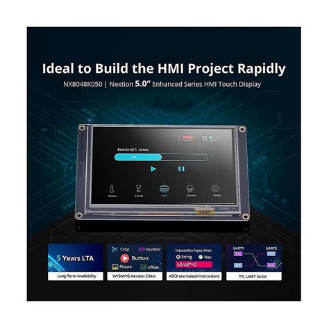 Nextion Nx8048k050 5 0inch Enhanced Series Hmi Touch Display