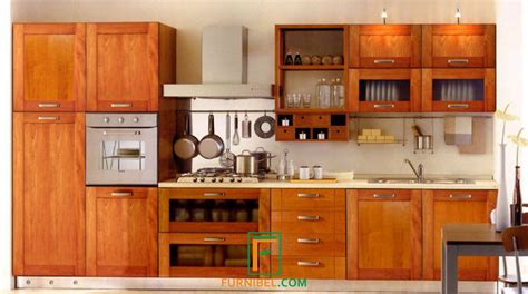 CUSTOM Kitchen Set Minimalis Kayu Solid Jati Menyesuaikan Ruangan