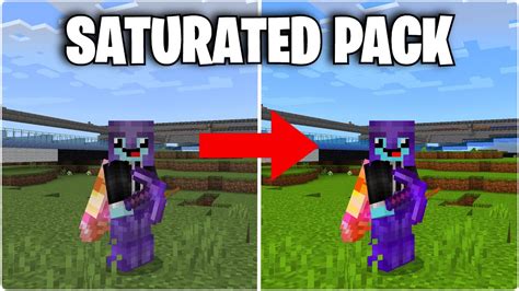 COMO SUBIR LA SATURACIÓN en Minecraft Bedrock Minecraft colorido Saturated pack YouTube