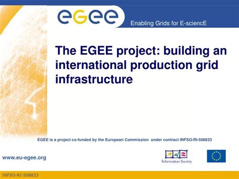 Ppt The Egee Project Building An International Production Grid