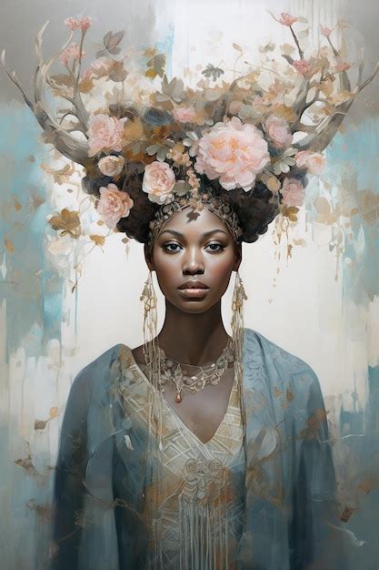 Premium Ai Image Fantasy Girl Illustration