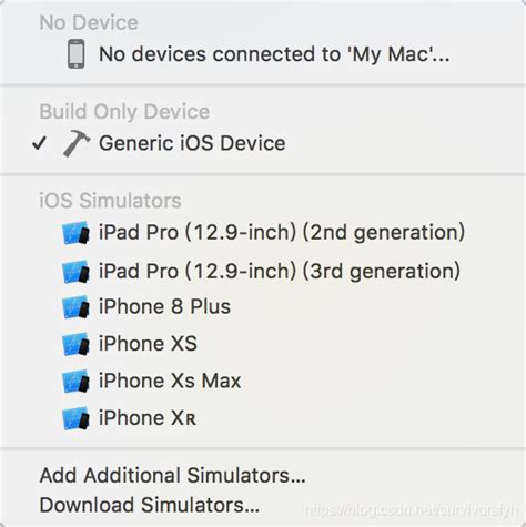 Xcode 添加模拟器 Iosxcode14的add Addtional Simulators Csdn博客