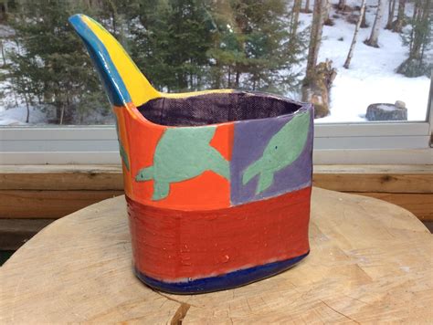 Vintage Ceramic Turtle Planter