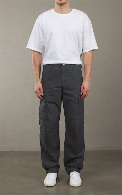 Carhartt Wip Regular Cargo Pant Columbia Ripstop Graphite Rinsed Cultizm