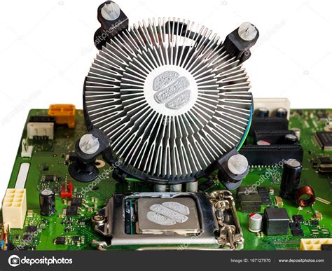 The Cooling Fan And CPU Thermal Paste Stock Photo Ba Peuceta 167127970