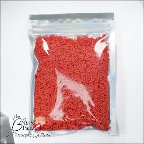 Fimo Shapes Red Kisses Polymer Clay Pieces Lips Clay Shapes The