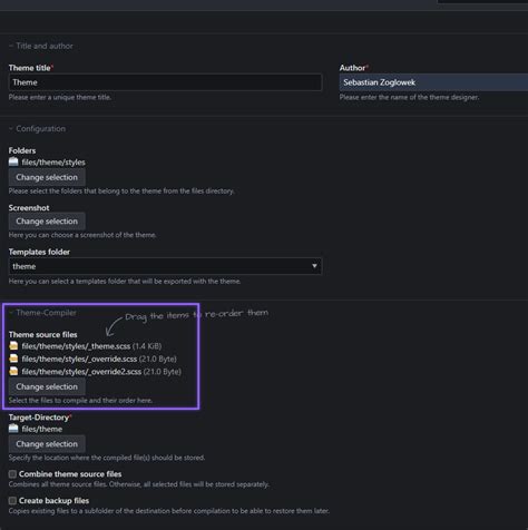Css Konfiguration And Überschreiben Contao Thememanager