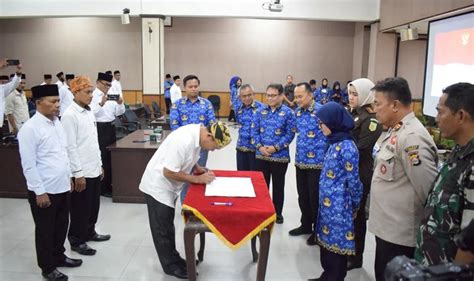 Jelang Pilkades Serentak 2022 Pemkab Lebak Gelar Deklarasi Damai Calon