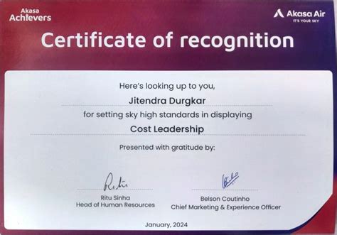 Jitendra Durgkar On Linkedin Recognition Costleadership Gratitude