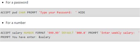 The Accept In Sql