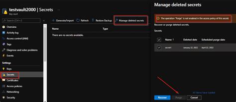 Azure Key Vault Purge Protection Disable