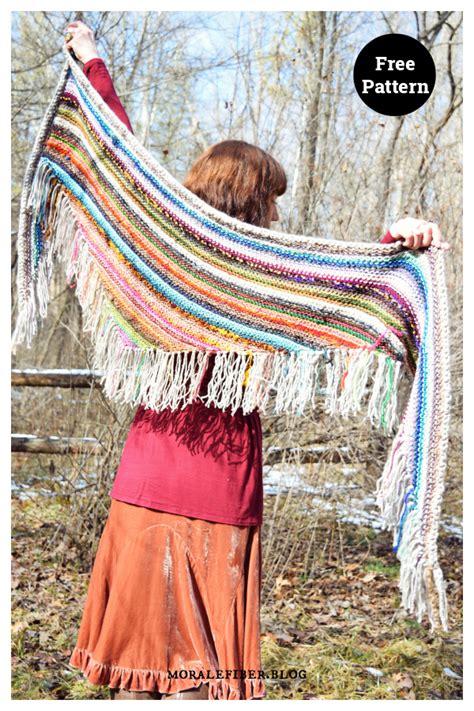 5 Scrappy Shawl Free Knitting Patterns