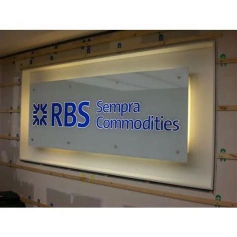 Rectangle Wall Mounted Acrylic Sign Board 5 10mm At ₹ 600square Feet