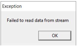 Failed To Read Data From Stream Issue 1936 OpenLoco OpenLoco