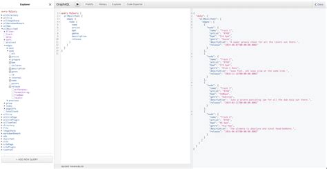 add a explorer section to graphql playground · issue 708 · gridsome