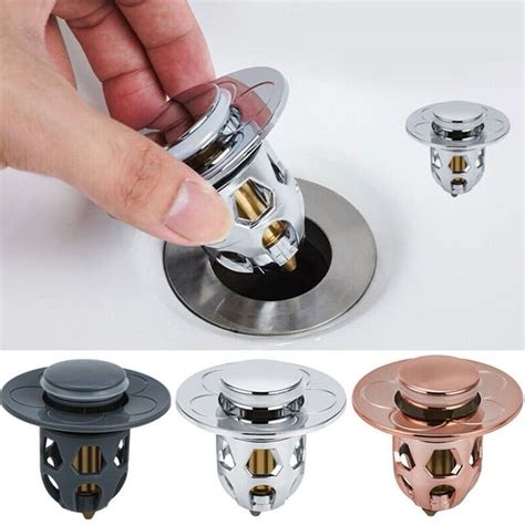 Sink Stopper Drain Filter 34 40mm 60 50 30mm Abs All Copper Drain Pipe Parts Ebay Bathroom