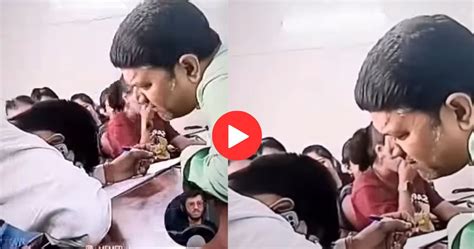 Viral Teacher Viral Video लड़का क्लास में छुपकर कर रहा था गर्लफ्रेंड