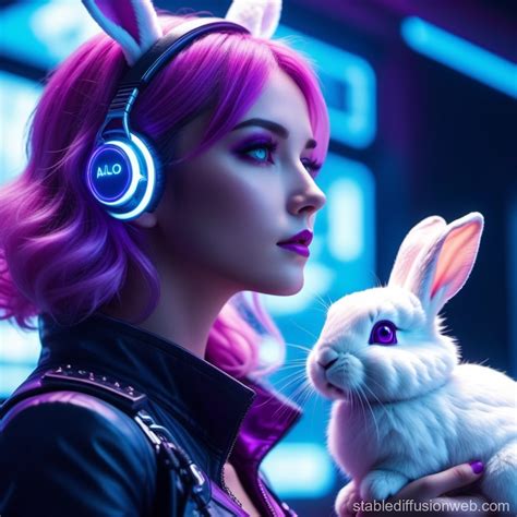 Alice And The White Rabbit Stable Diffusion Online